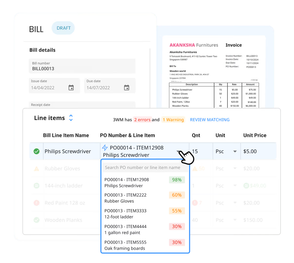 What is Purchase Order (PO) Matching in Accounts Payable?