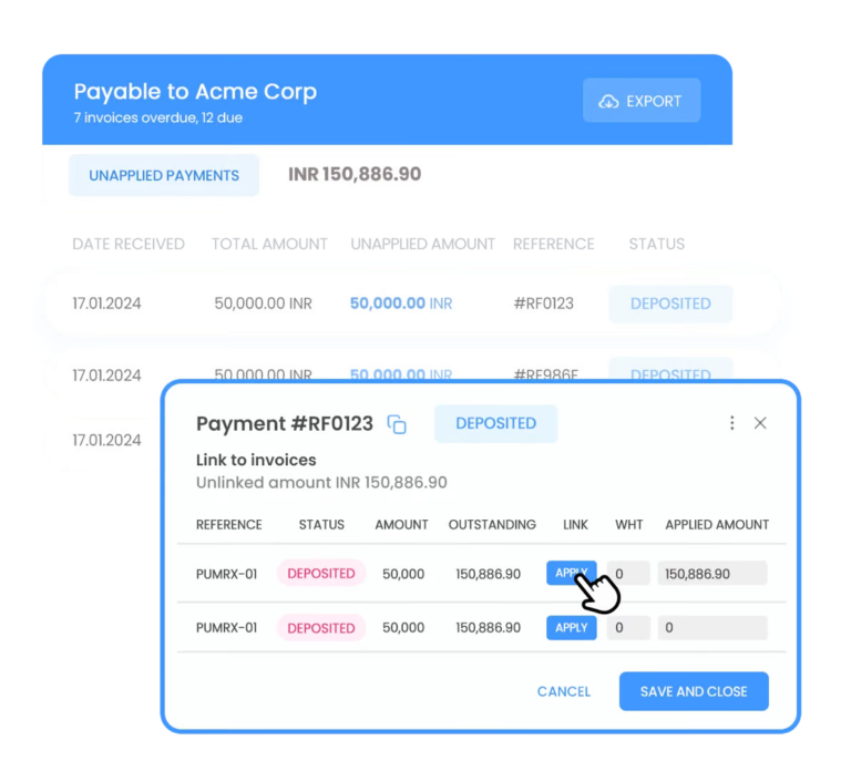 Creating an Invoice for Partial Payments